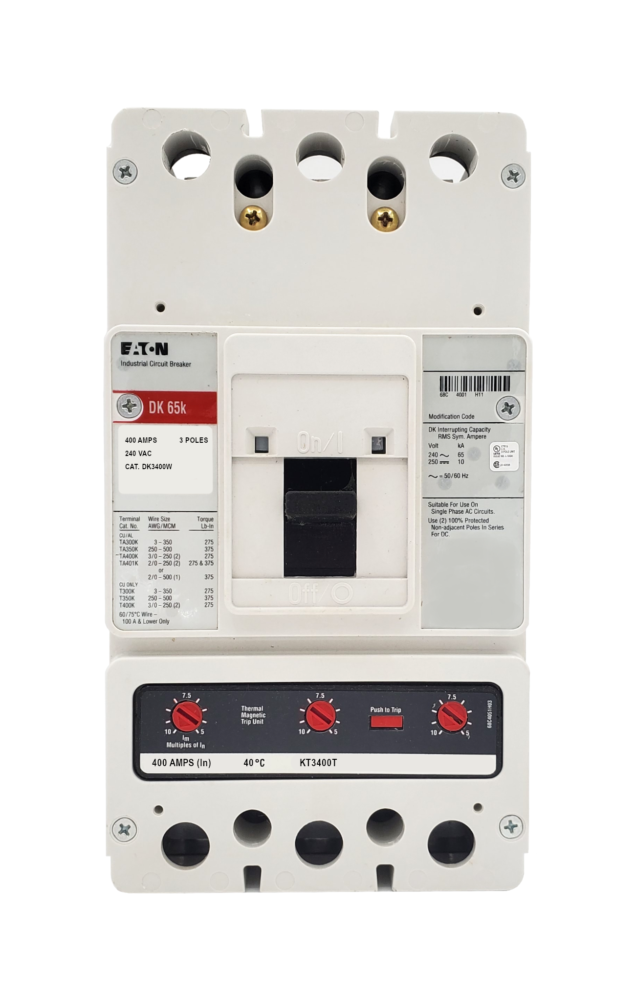 DK3400W — Breaker Hunters, Inc.