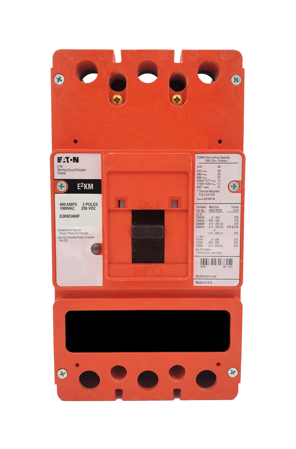 E2KM3400F — Breaker Hunters, Inc.