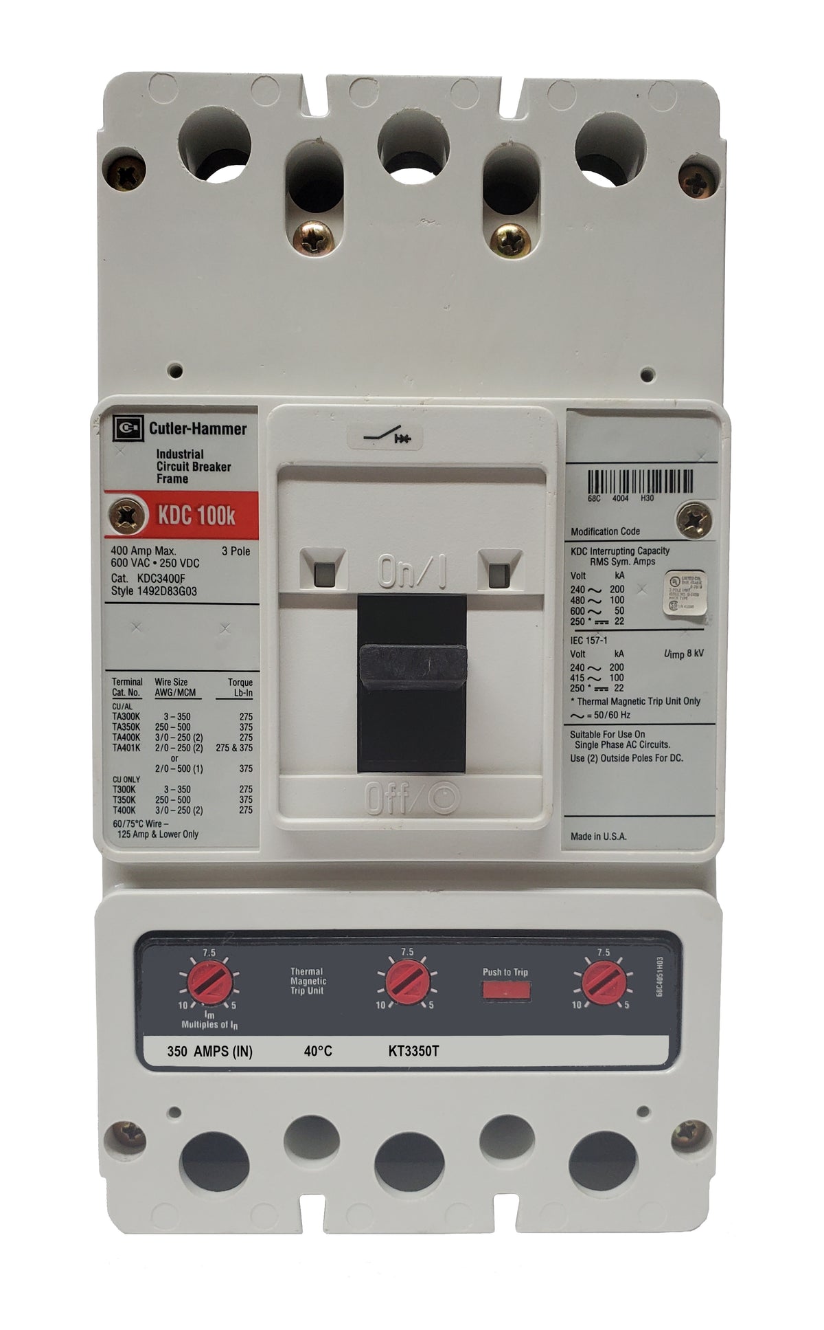 KDC3350 — Breaker Hunters, Inc.